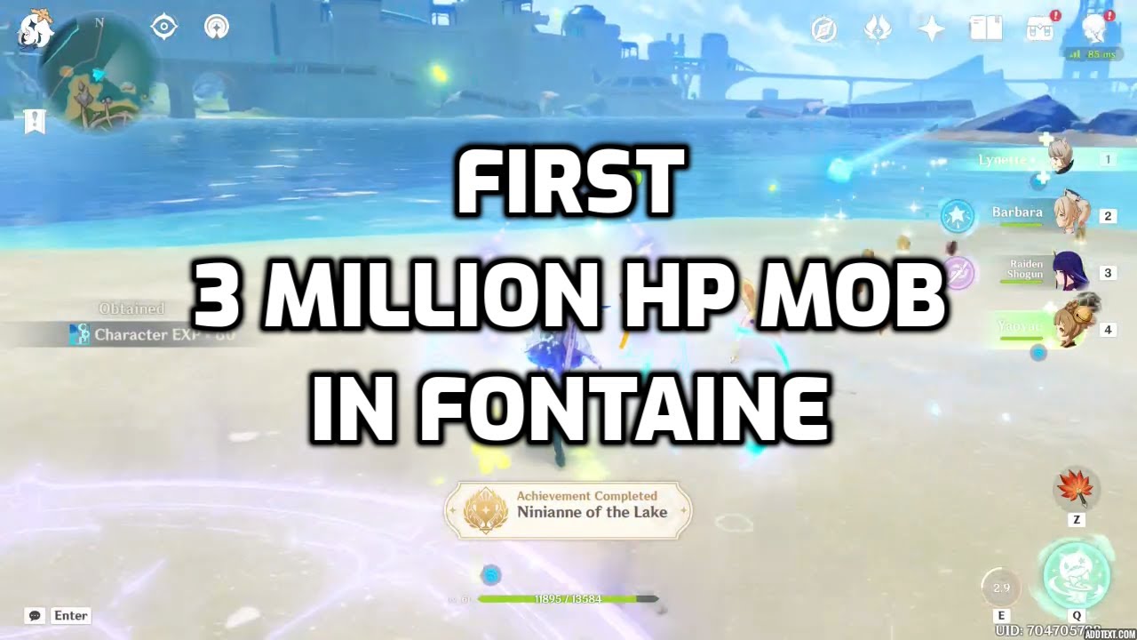 First 3 Million HP Mob In Fontaine And Achievement Genshin Impact First 3 Million HP Mob In Fontaine And Achievement Genshin Impact