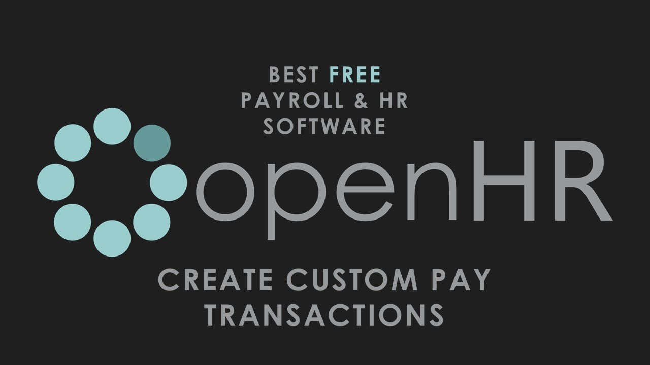 Creating custom pay transactions and types on South Africa's best free payroll and HR software ...