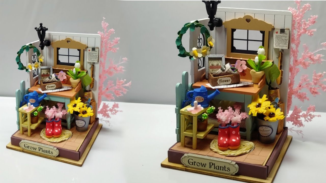 Dreaming Terrace Garden |DIY Doll house kit miniature| Part-1 | Rolife ...