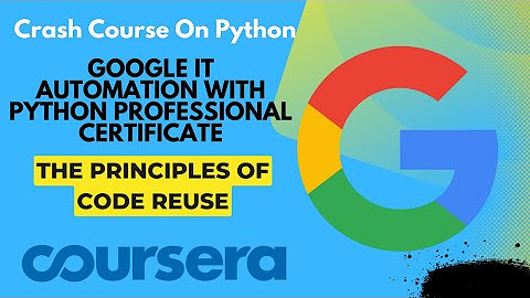 Google IT Automation with Python Professional Certificate - YouTube