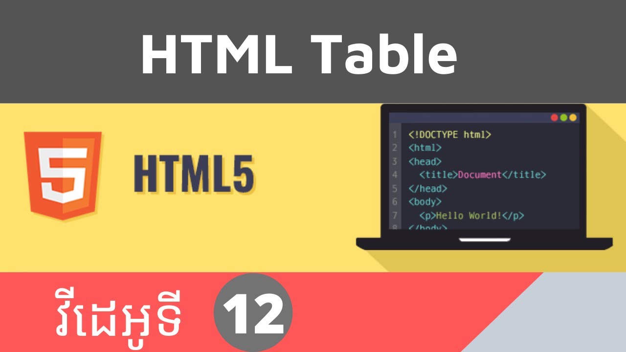 How To Use Table In HTML 5 HTML Table YouTube How To Use Table In HTML 5 HTML Table YouTube