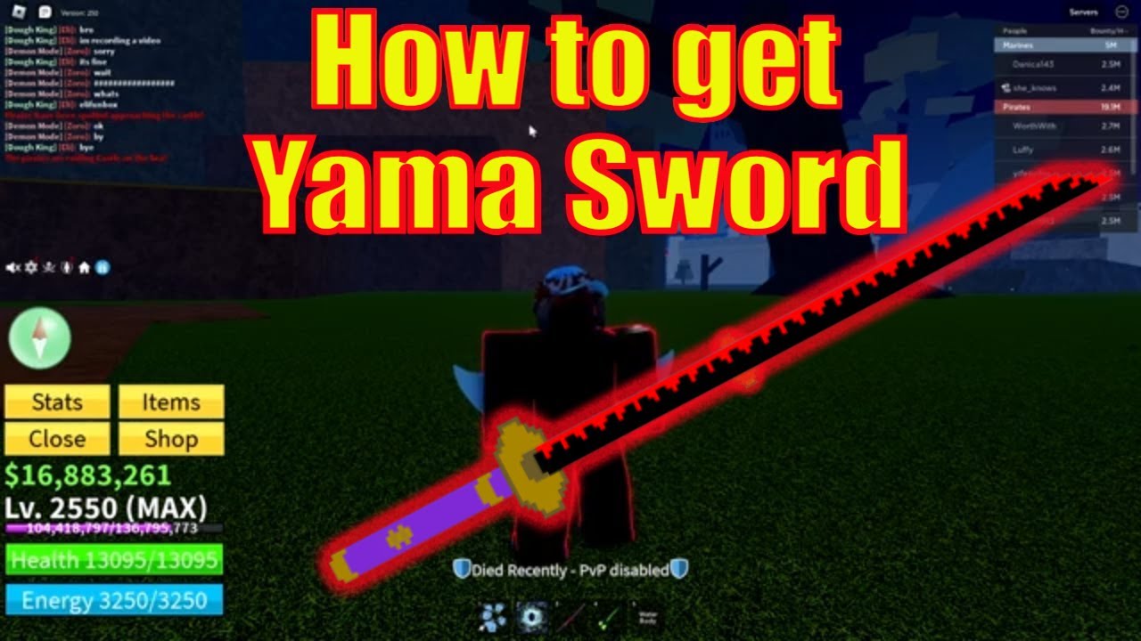 Tutorial on How To Get Yama Sword (Roblox Blox Fruits) #yamasword - YouTube