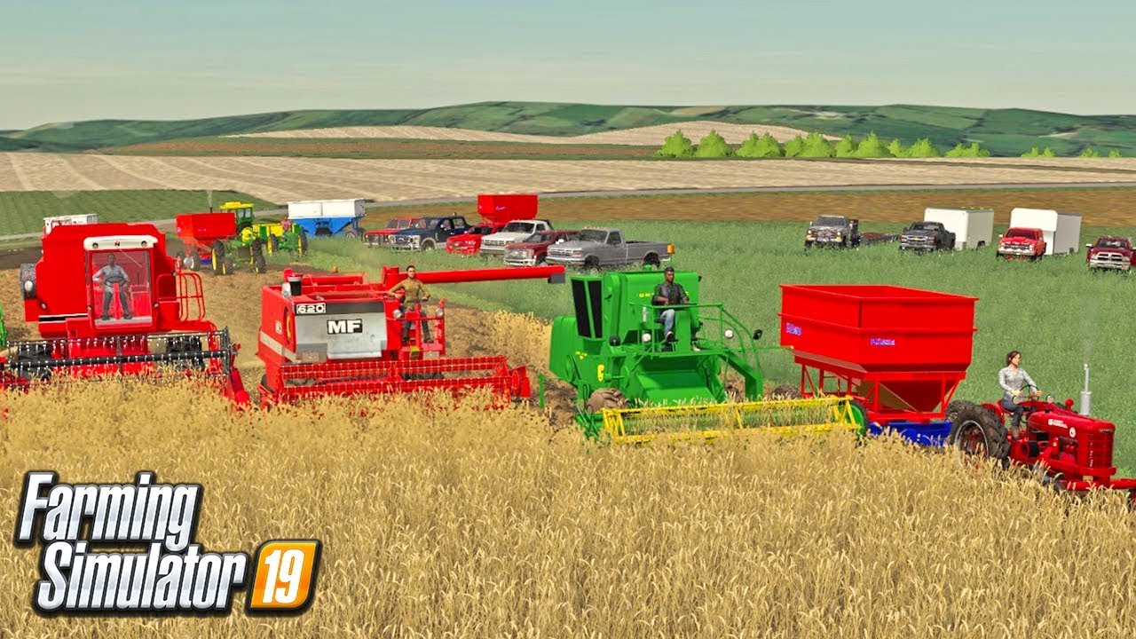 OLD TIME WHEAT HARVEST | CLASSIC FARM CLUB (ROLEPLAY) FARMING SIMULATOR ...