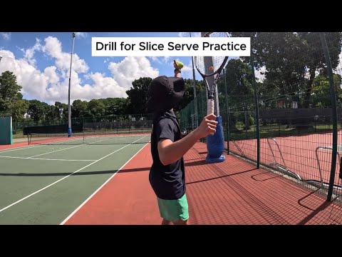 Tennis Tip: How to Practice Slice Serve 🔪🎾 - YouTube