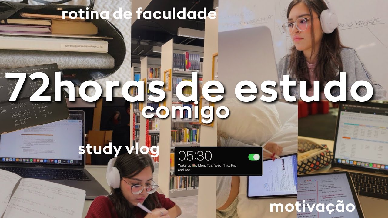 72 horas de estudos comigo + dicas de estudos que eu queria que tivessem me contado! STUDY ...