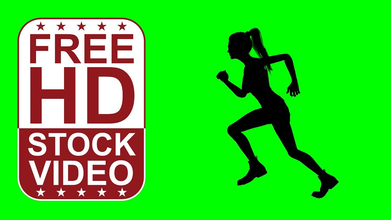 Free Stock Videos – woman with ponytail silhouette running fast on ...