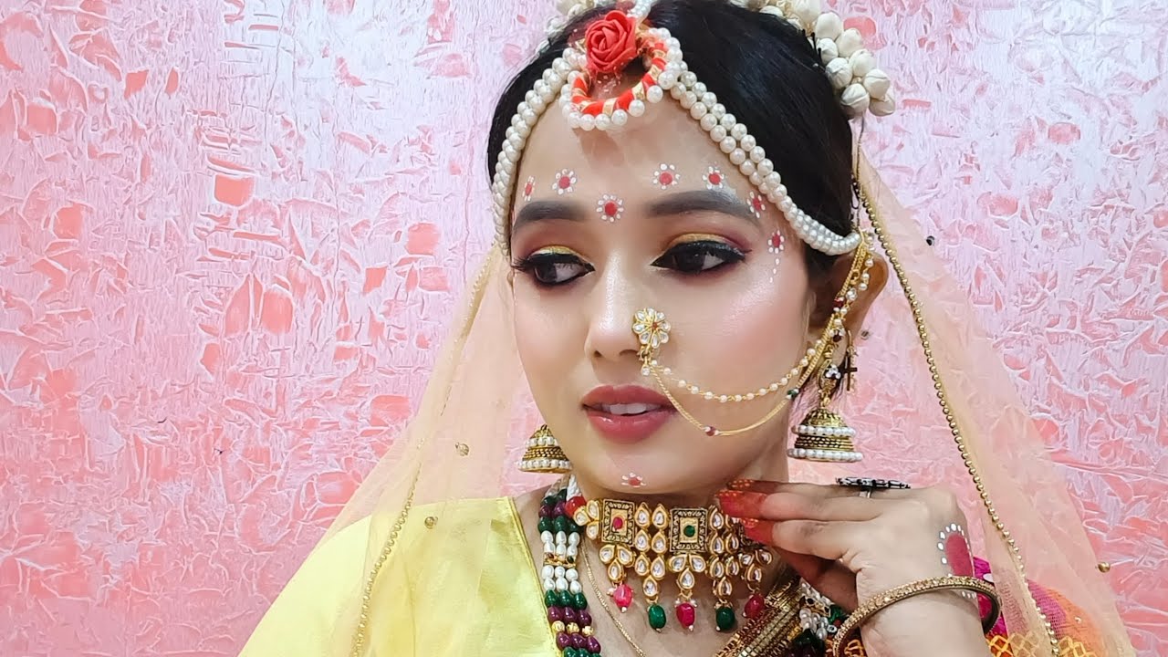 Krishna Janmashtami Makeup Look //Makeup tutorial// Do watch step by ...