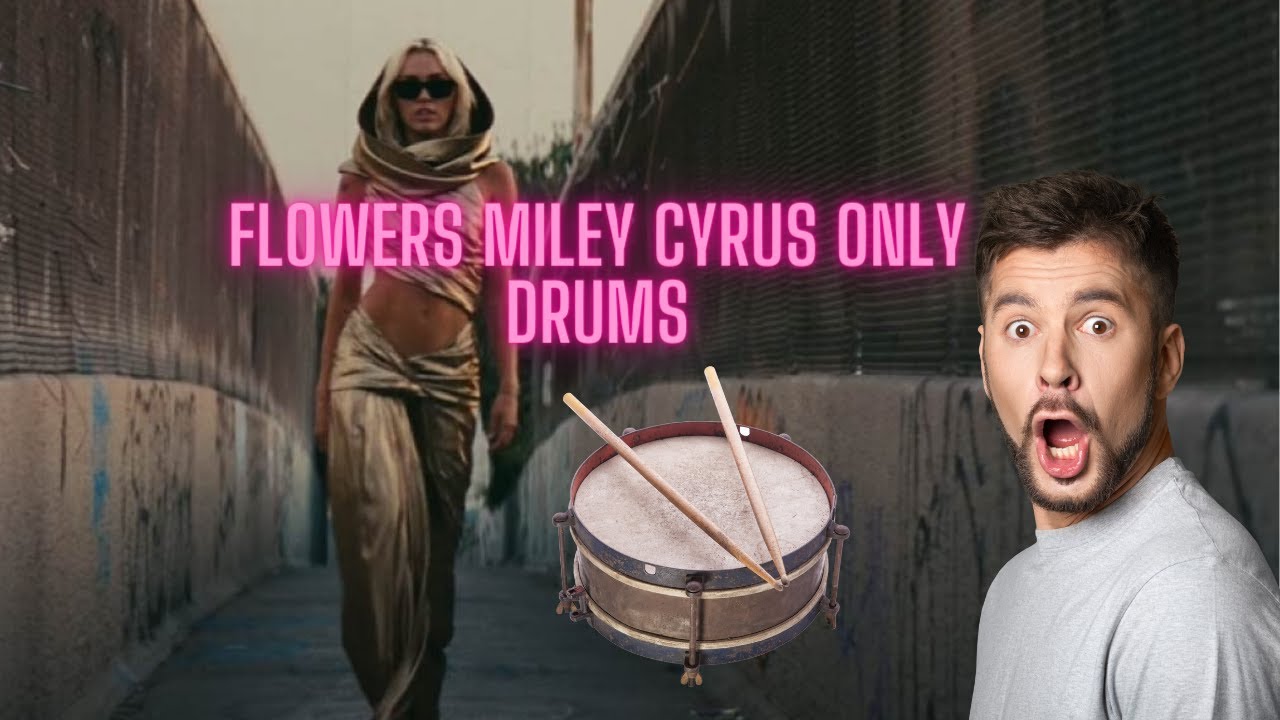 Flowers Miley Cyrus Only Drums 118 BPM Pop Drums - YouTube