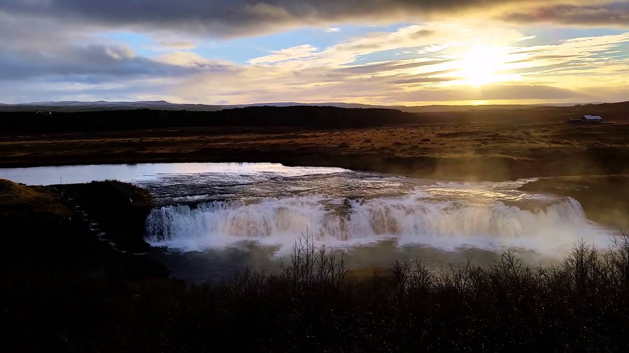 Faxi Waterfall, Iceland - YouTube