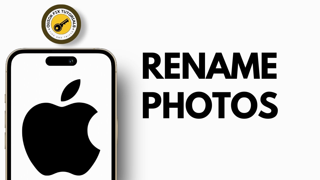 How To Rename Photos On iPhone - YouTube