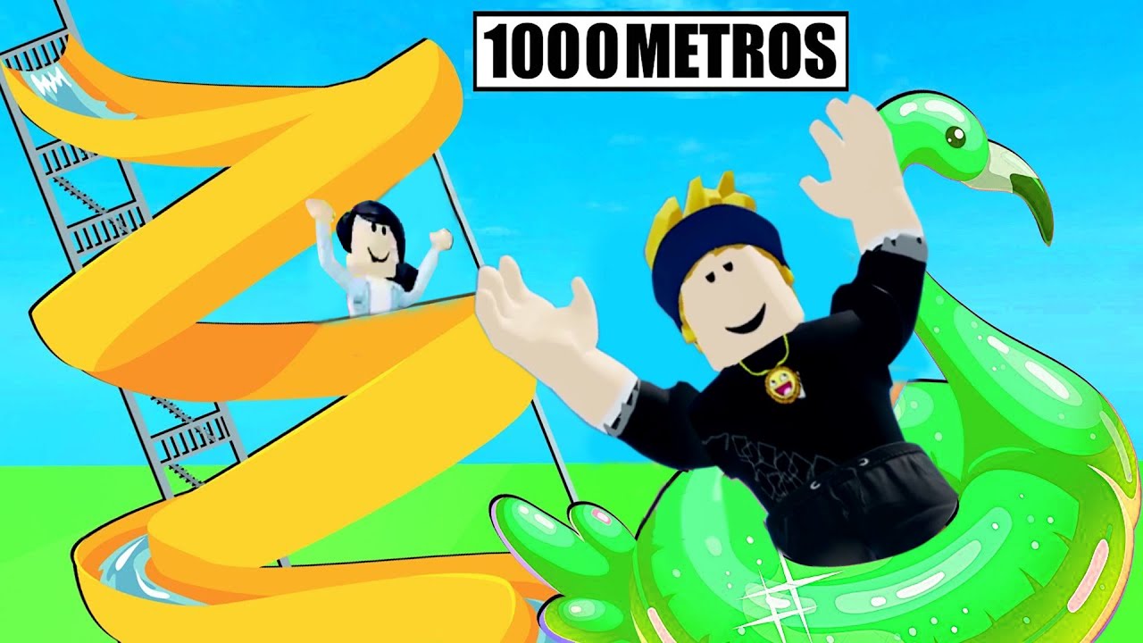 O MAIOR TOBOÁGUA DO MUNDO no Roblox Slide Into Rdite - YouTube