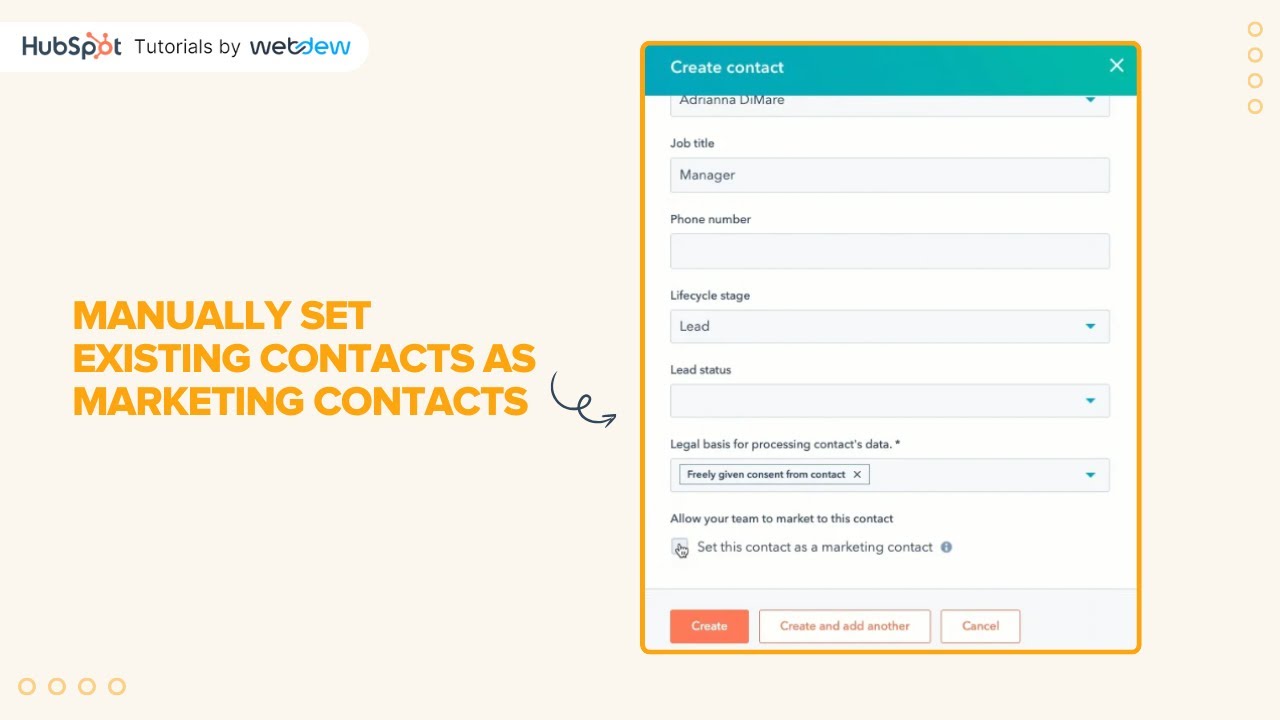 How to manually set existing contacts as marketing contacts - YouTube