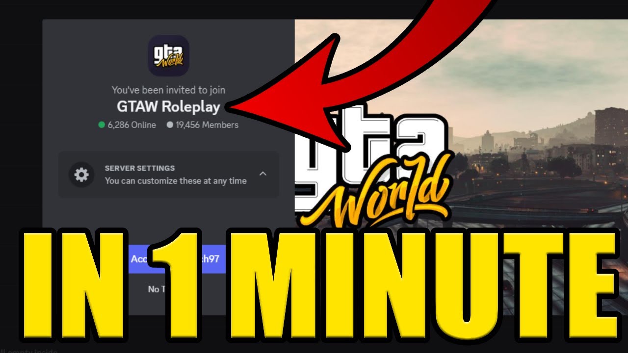HOW to JOIN GTA WORLD DISCORD SERVER PC & MOBILE - YouTube