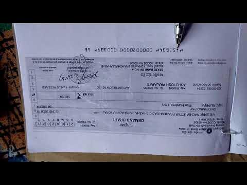 How to chek Demand Draft number /What is DD number. डिमान्ड ड्राफ़्ट का ...