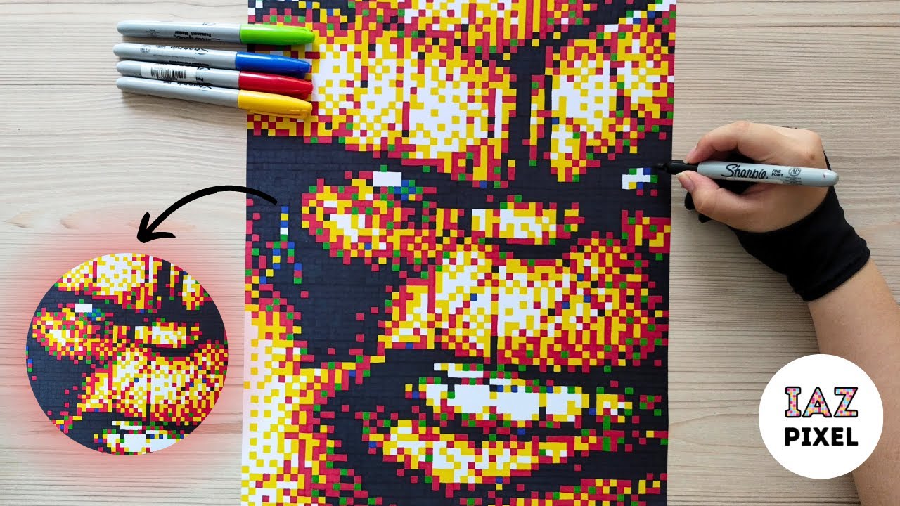 Pintando a THING en PIXEL ART | IAZ PIXEL - YouTube