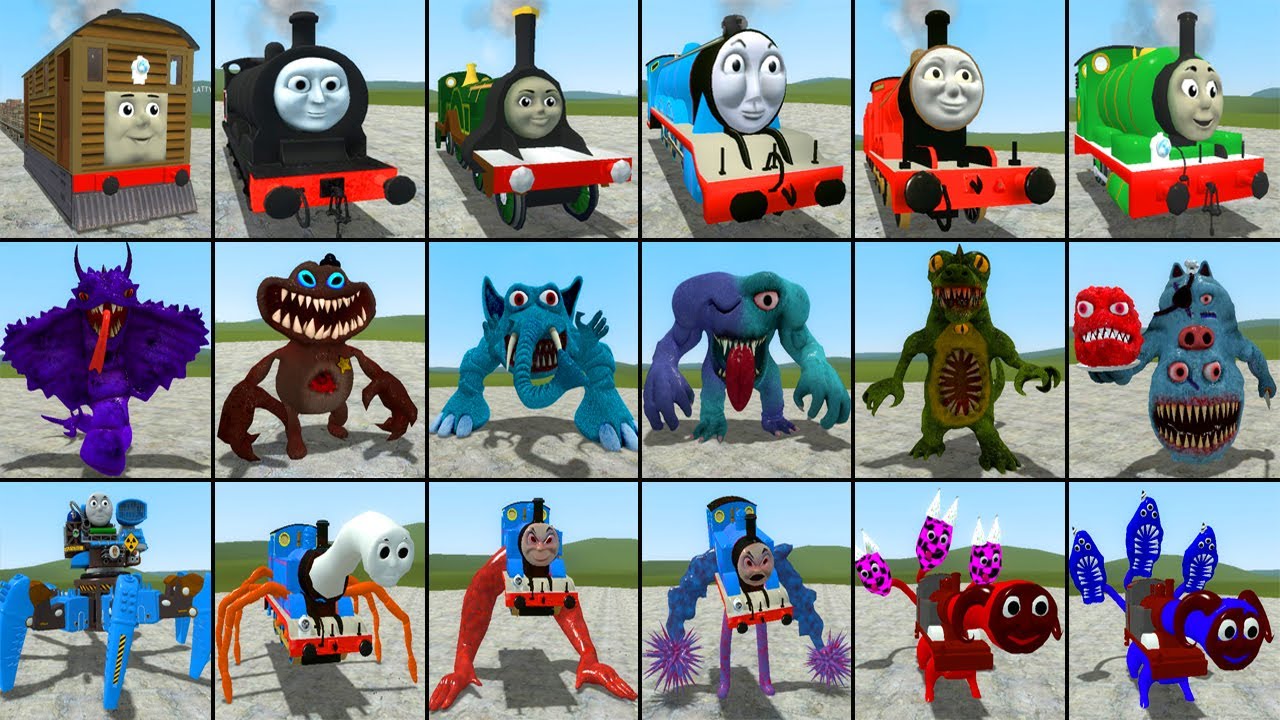 ALL MONSTER THOMAS AND FRIENDS VS ALL GARTEN OF BANBAN CURSED AND ...