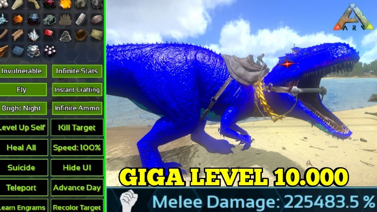 Ark mobile ||Taming Giga level 10,000 (domando giga lvl 10.000 - YouTube