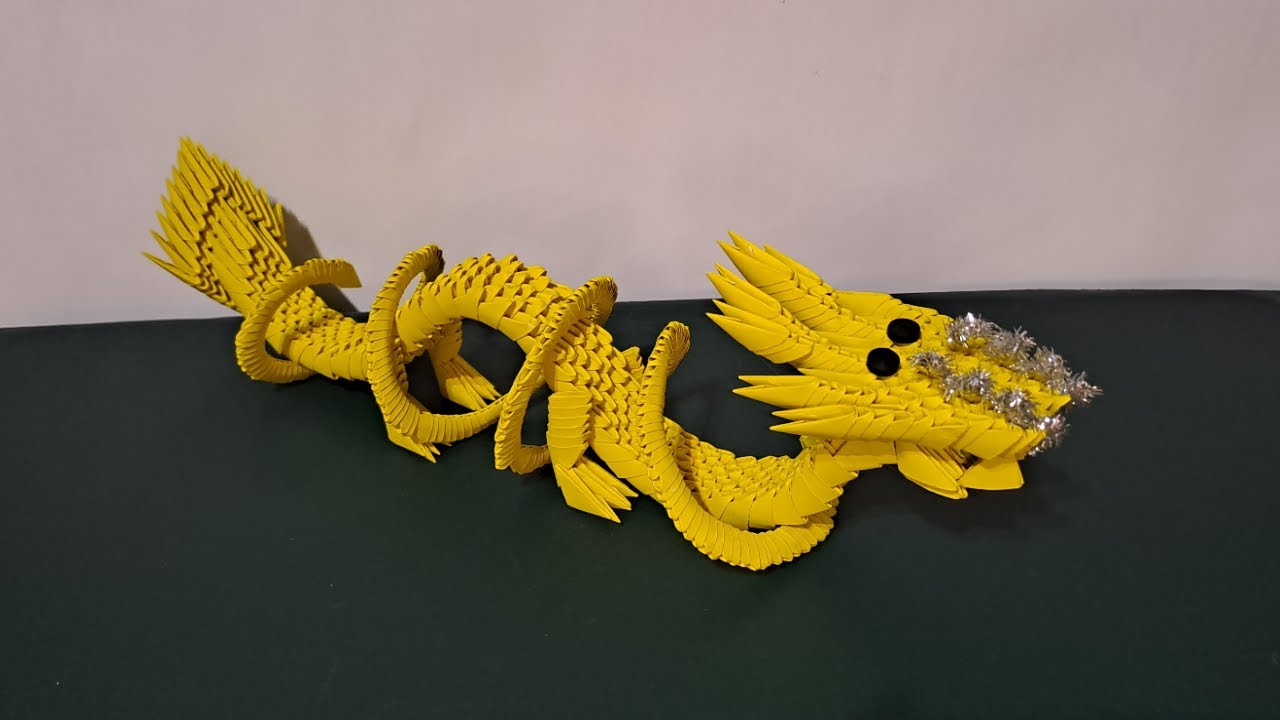 Tutorial Membuat Origami 3D Naga Cina/Tutorial for Making 3D Chinese ...