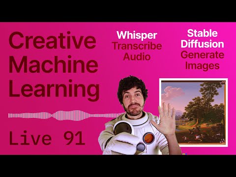 Live 91: TRANSCRIBE Audio with WHISPER and GENERATE images with STABLE DIFFUSION, Locally