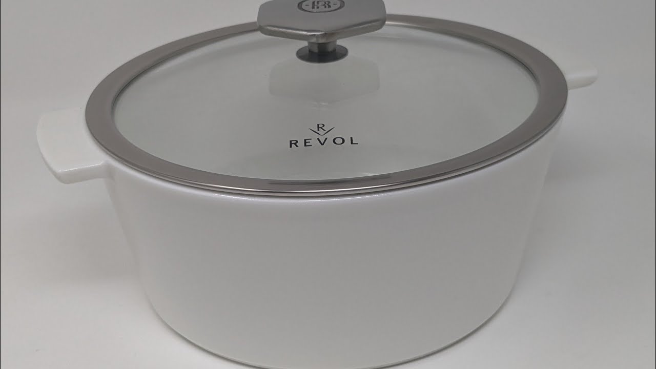 Revol France Round Cocotte 22cm Glass Lid - YouTube