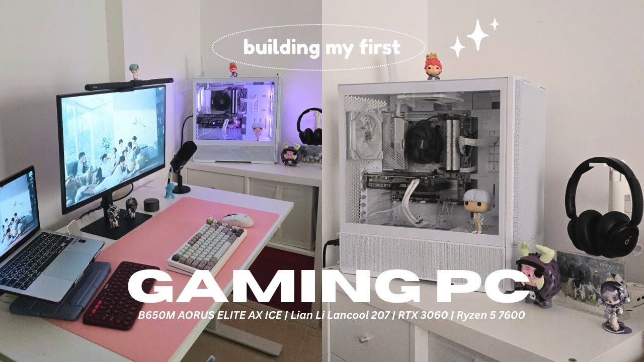Building my first Gaming PC | Attempt for a white PC ♡ Ryzen 5 ...