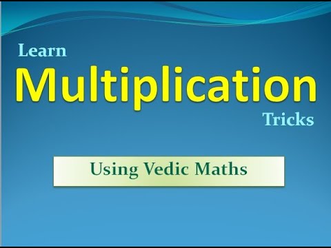 Different Types of Multiplication Tricks - YouTube
