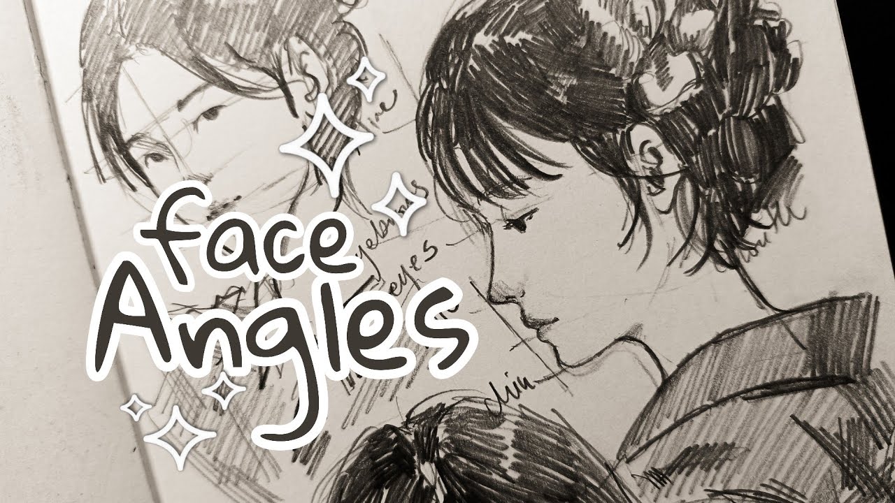 How to draw faces/heads in different angles - YouTube