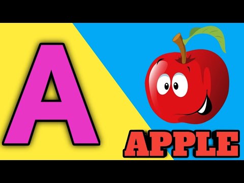 A for apple- ABC Alphabet song with sounds, Phonics song, nursery ...