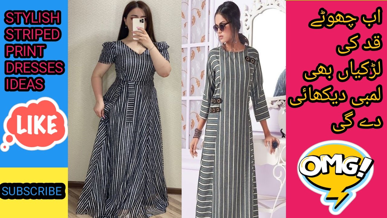 Stylish Striped Print Dresses Ideas 👗/Attractive and Outstanding Style ...