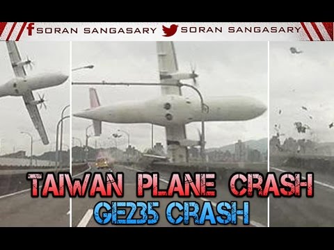 TransAsia flight GE235 Crash in Taiwan All Video FOOTAGE!! - YouTube