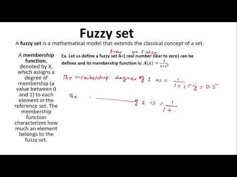 Mathematics, FUZZY SET ALPHA CUT STRONG ALPHA CUT - YouTube