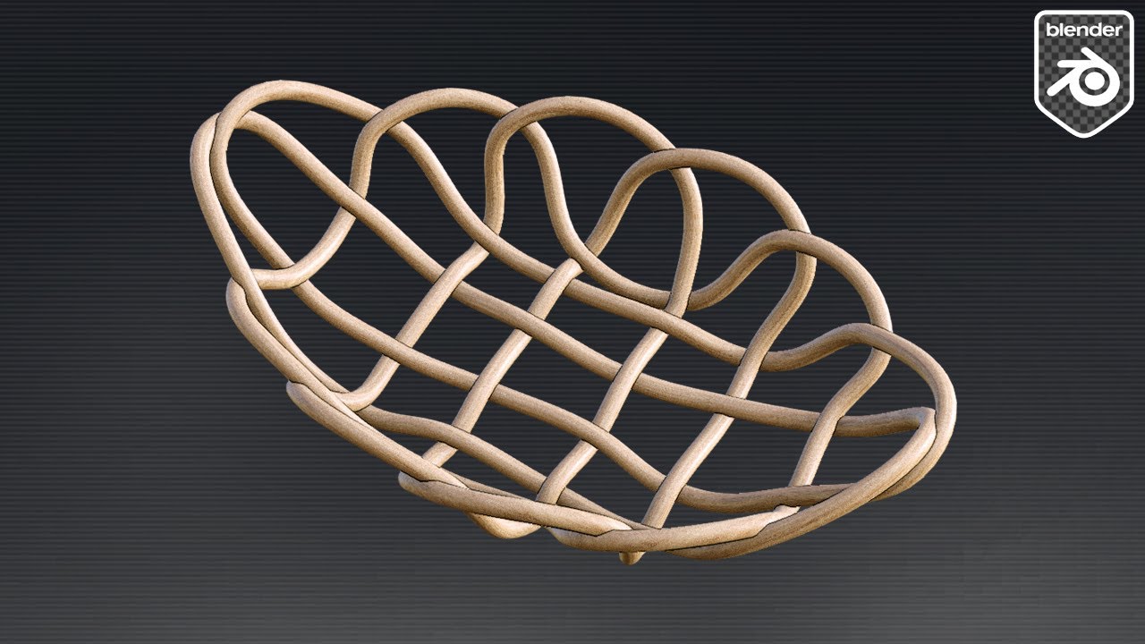 How to Model a Wicker Oval Plate in Blender 3D - YouTube