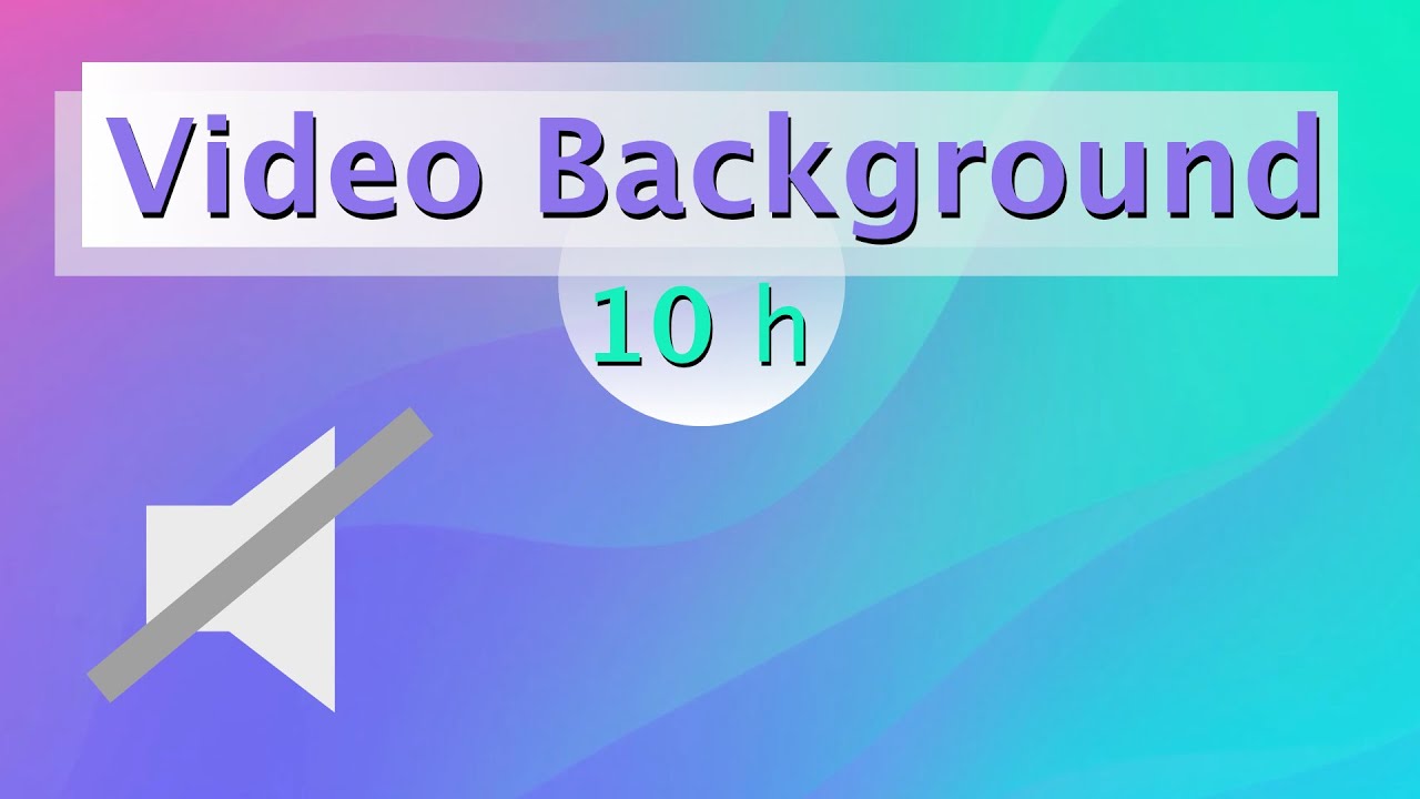 [Video Background] - abstract colored waves purple green (No Audio ...