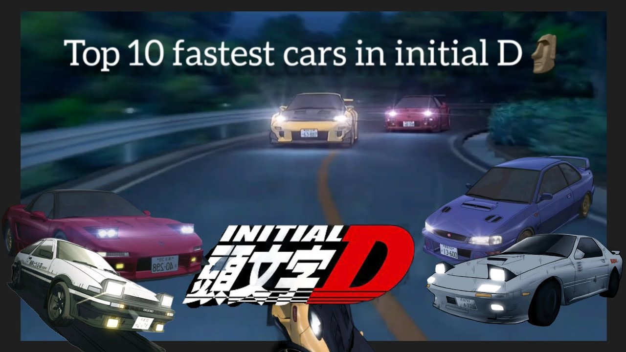 TOP 10 fastest cars in INITIAL D - YouTube