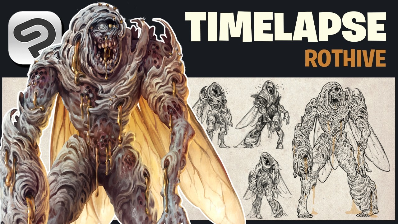 CREATURE DESIGN 🎨 Zombie Hive - What if a zombie was infested with wasp ...