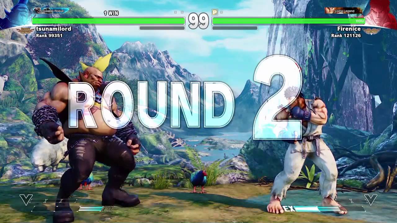 SF5 Ryu Perfect Round Fight - YouTube