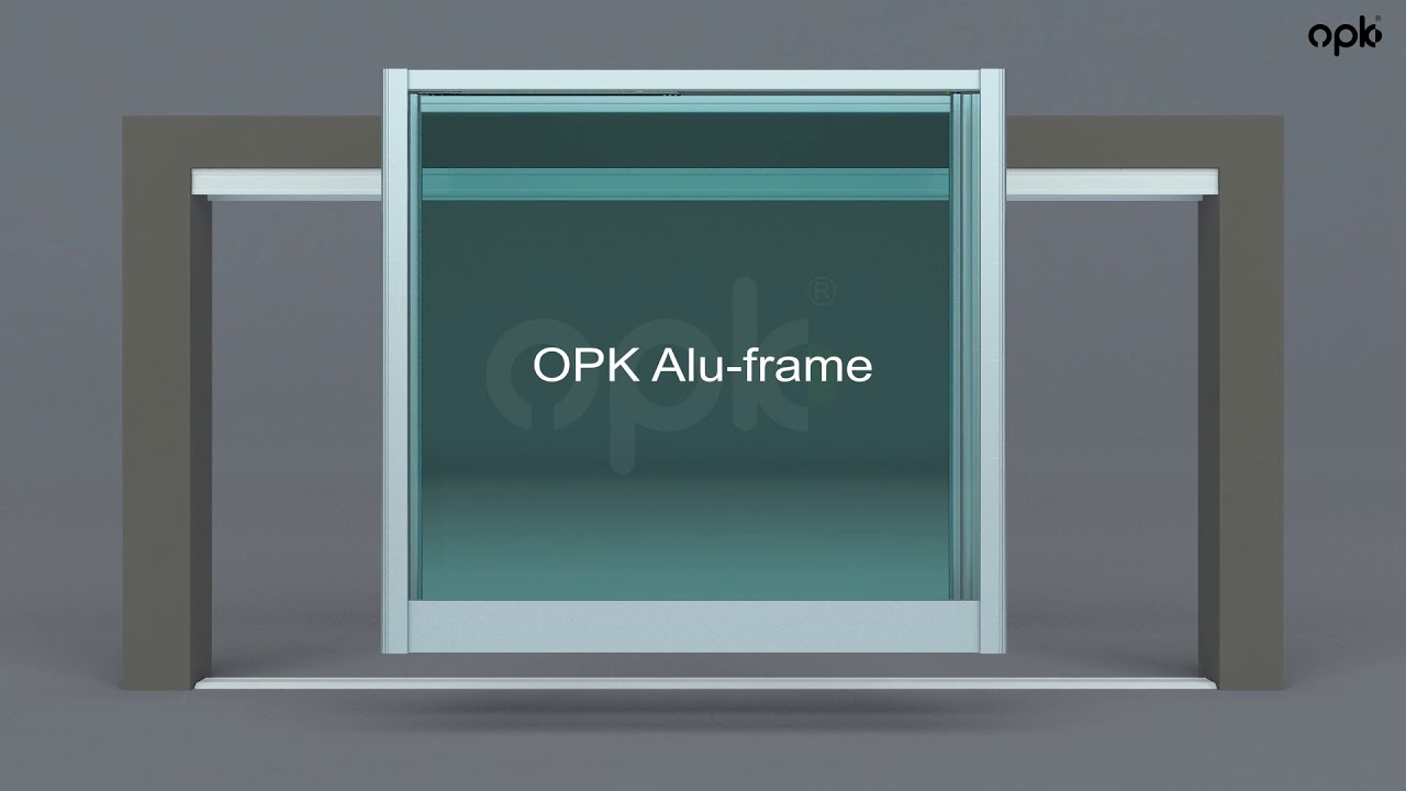 OPK Cruiser-5 sliding door with soft close -Frame door - YouTube