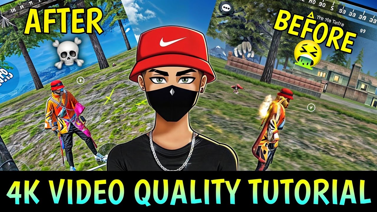 4K VIDEO🔥QUALITY TUTORIAL💀🔥|| 4K VIDEO QUALITY 🤯TUTORIAL FREE FIRE||# ...