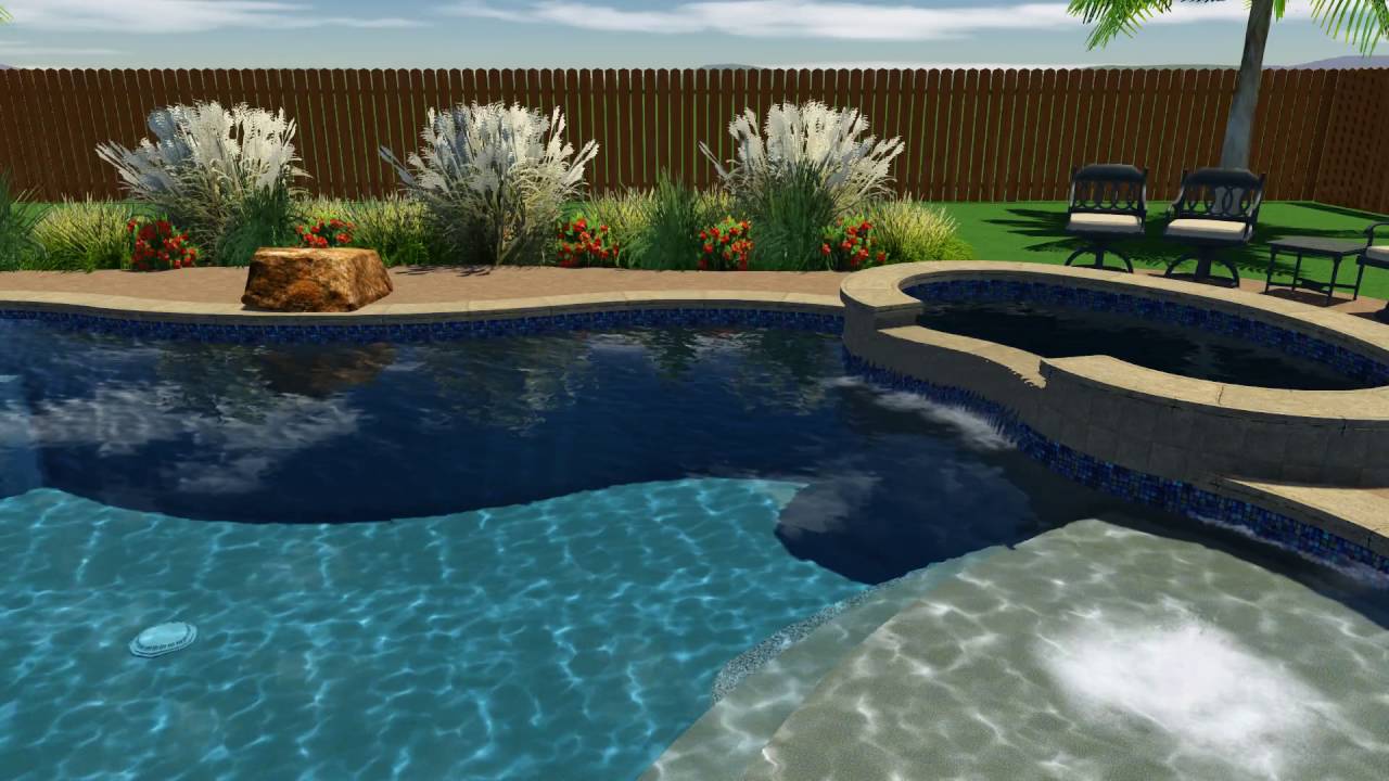 Kirby Pool Design by Backyard Amenities - YouTube