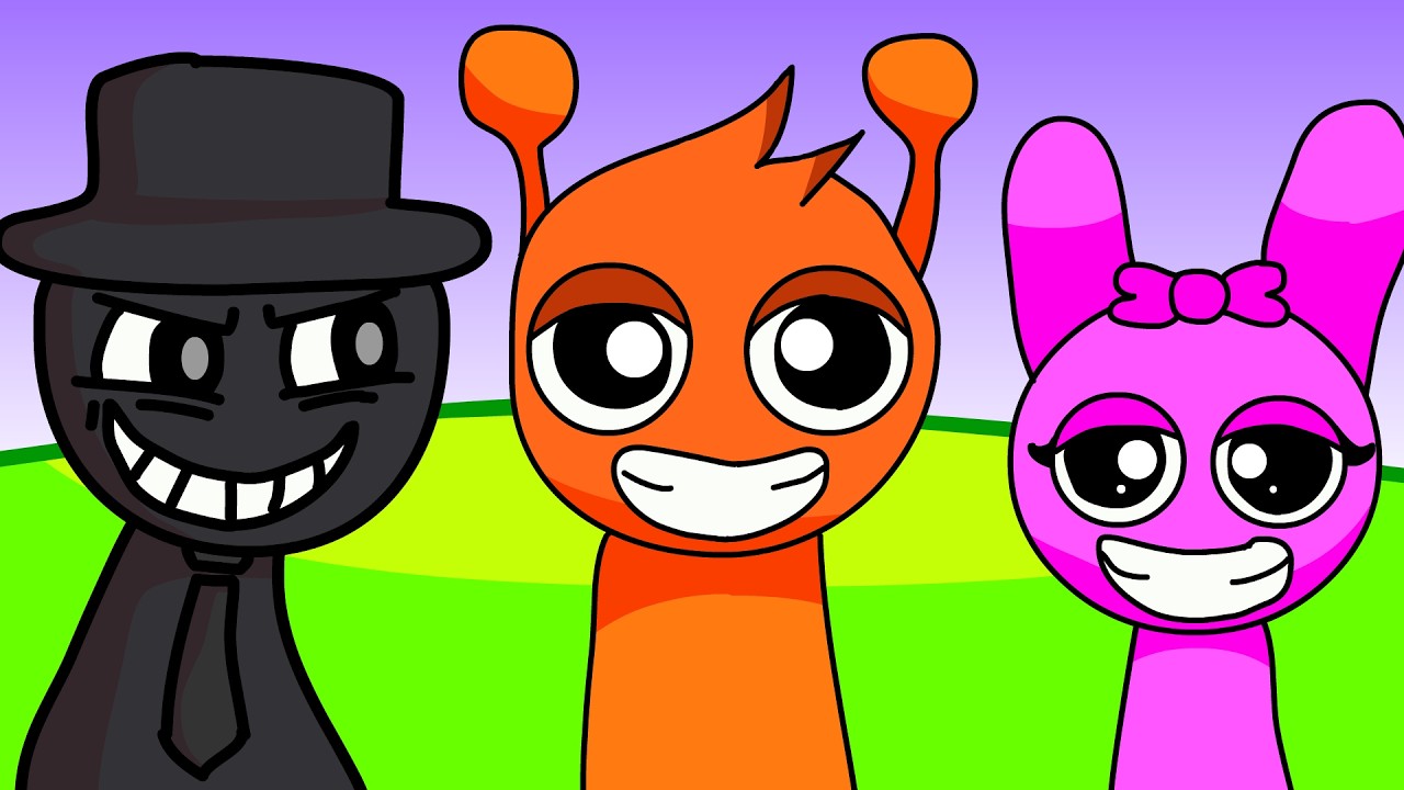 SPRUNKI - THREE ENEMIES Incredibox Sprunki animation cartoon - YouTube