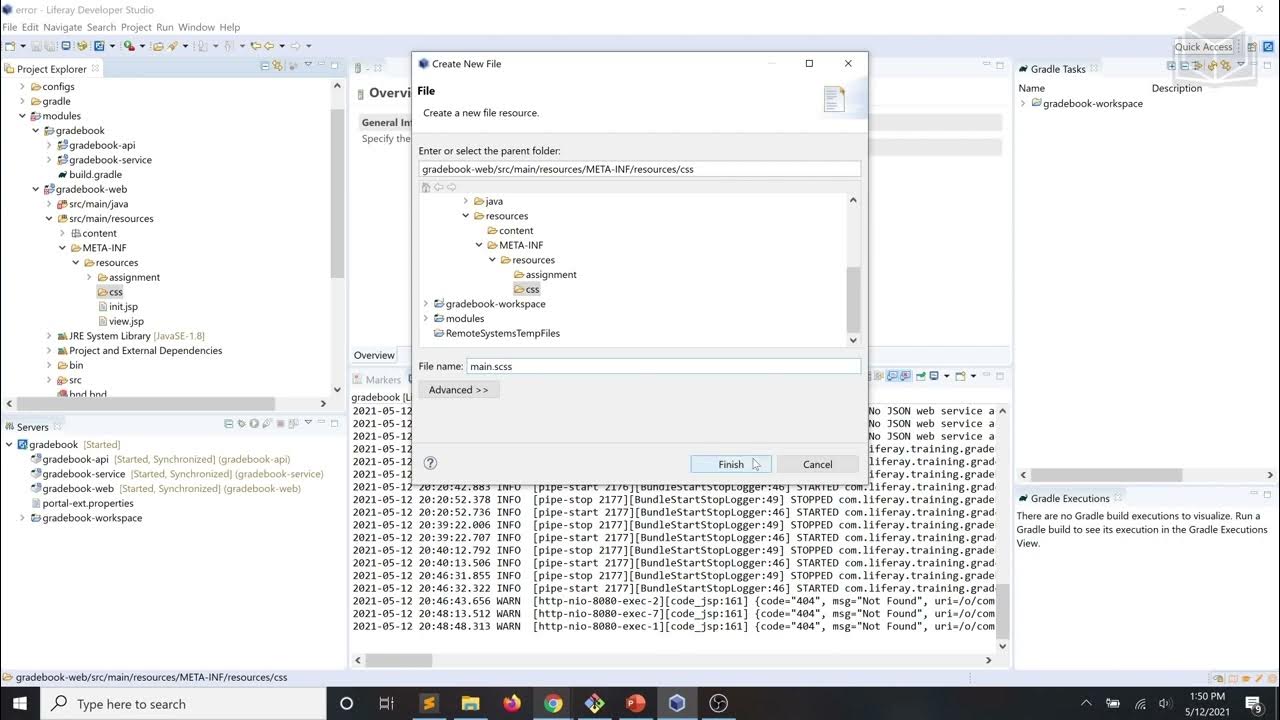 7.3 Back-End Dev Exercise Add CSS Resources - YouTube