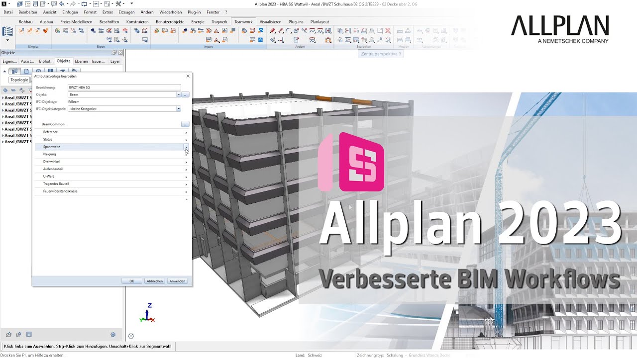 ALLPLAN 2023 Verbesserte BIM Workflows - YouTube