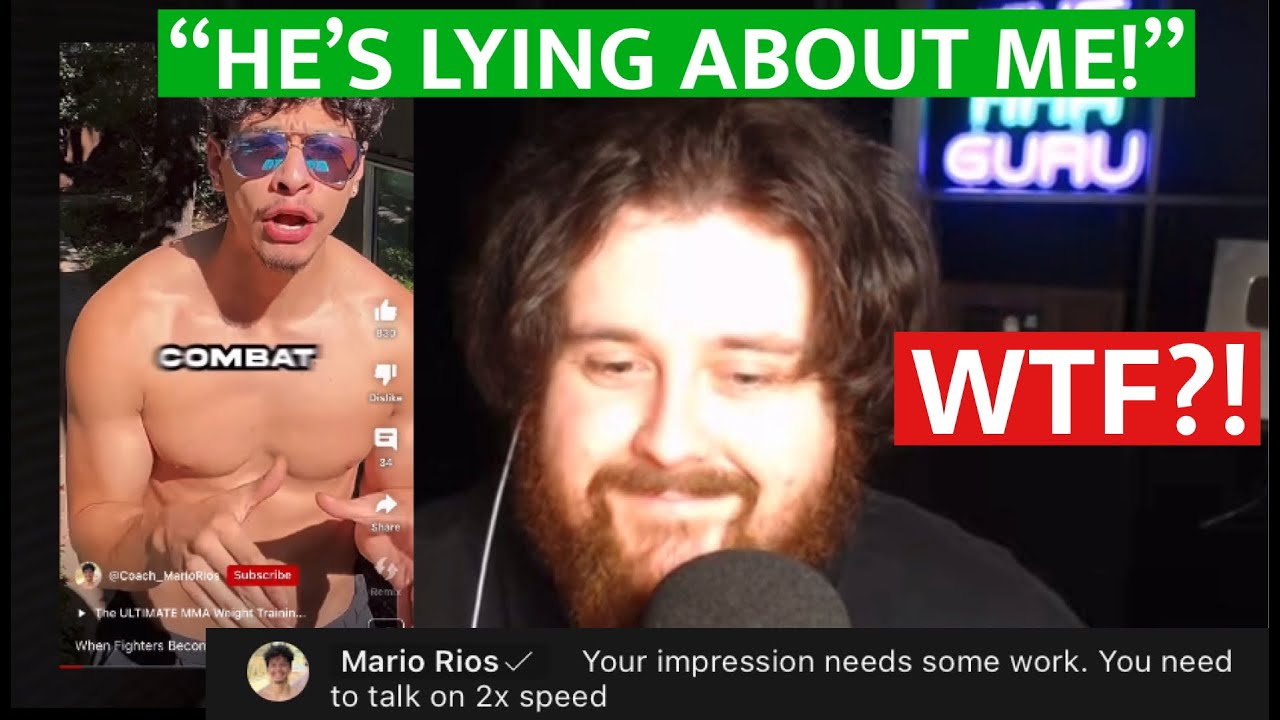 The MMA Guru REACTS To Mario Rios CALLING HIM OUT! - YouTube