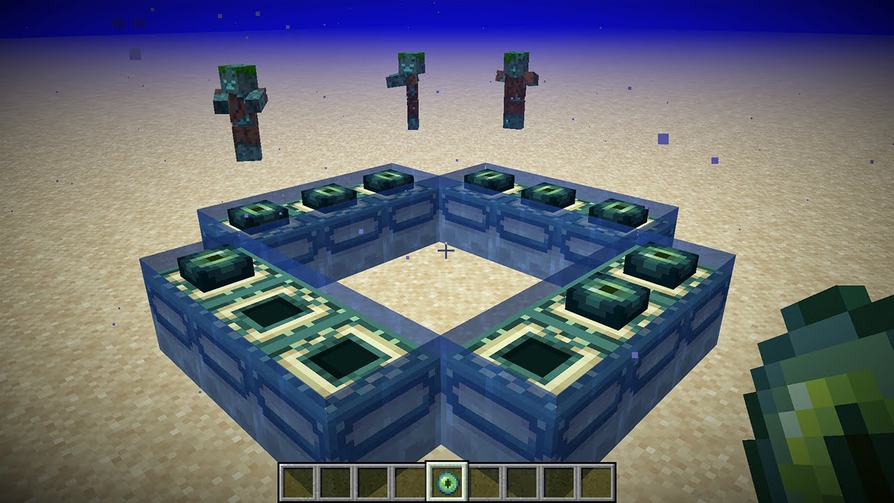 what if you create an end portal in the water? - YouTube