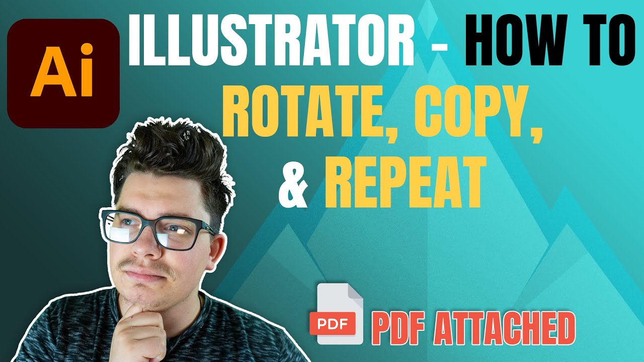 ILLUSTRATOR - How to rotate, copy, & repeat (2022) - YouTube