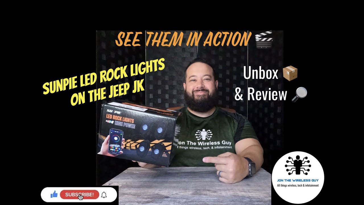 Sunpie LED Rock Lights on the Jeep JK! Unbox 📦 & Review 🔎 - YouTube