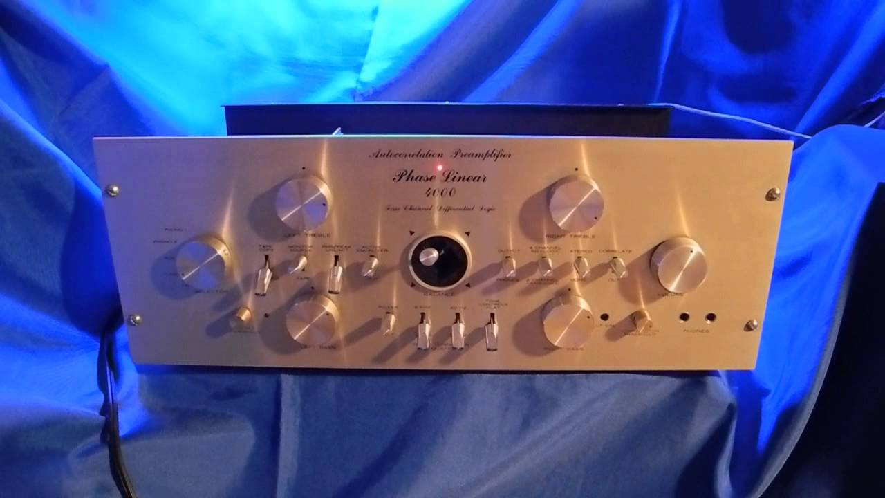 Phase Linear 4000 Preamp Line Stage Demonstration 8805 - YouTube