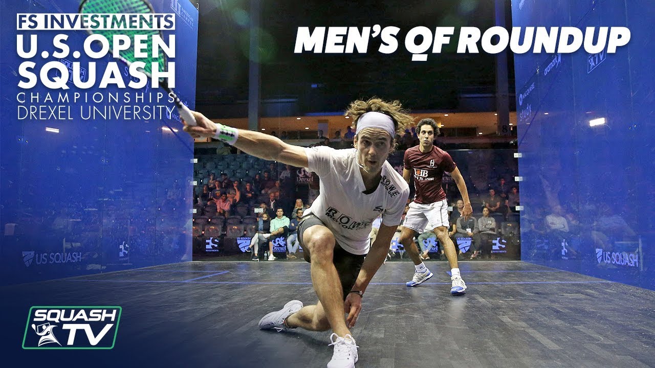 Squash: Men's Quarter Final Roundup Pt. 1 - US Open 2018 - YouTube