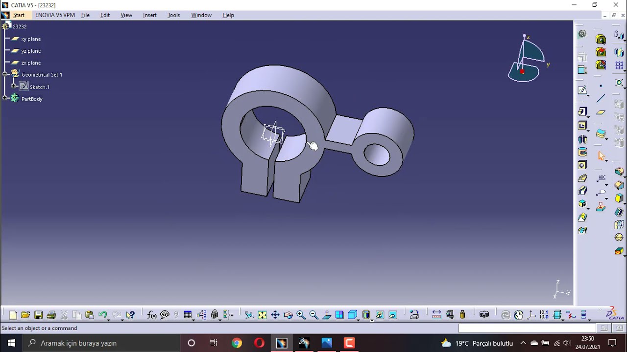 Catia 3d çizim nasıl yapılır? Catia 3D Drawings - YouTube