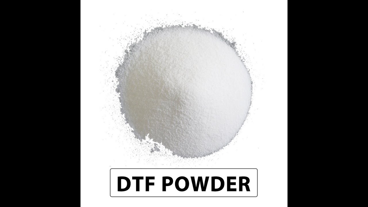 Whtie DTF powder 500g 1000g Per bag Polyamide Powder on Cotton Hot melt ...